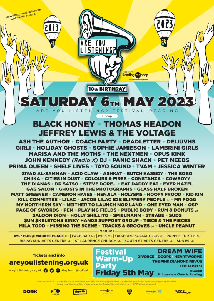 Full 10th Birthday Line-up Announced - Are You Listening?